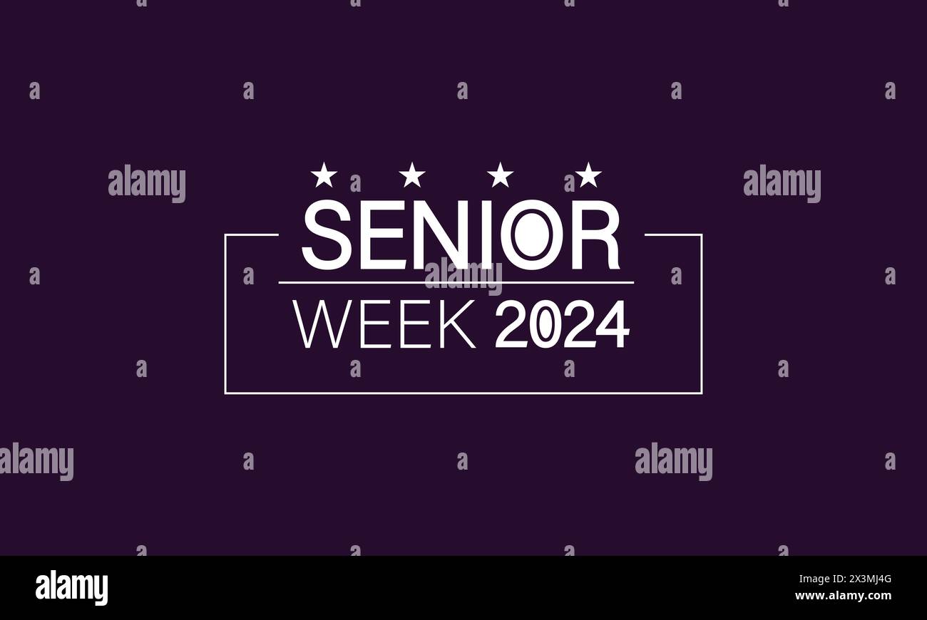 Fashionable Senior Week 2024 Typography Design Stock Vector Image & Art ...