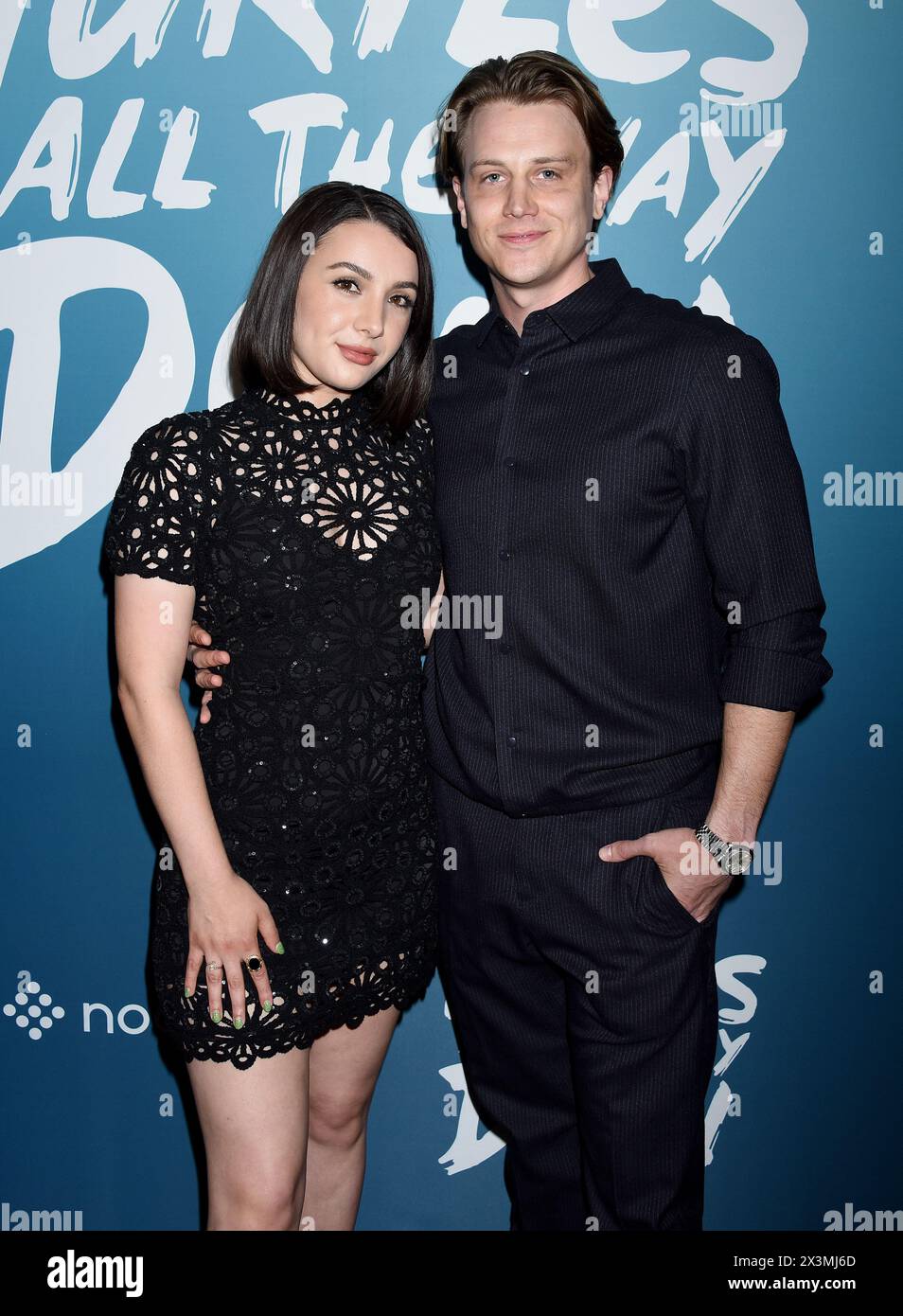 West Hollywood, USA. 27th Apr, 2024. Hannah Marks and Alex Saxon ...