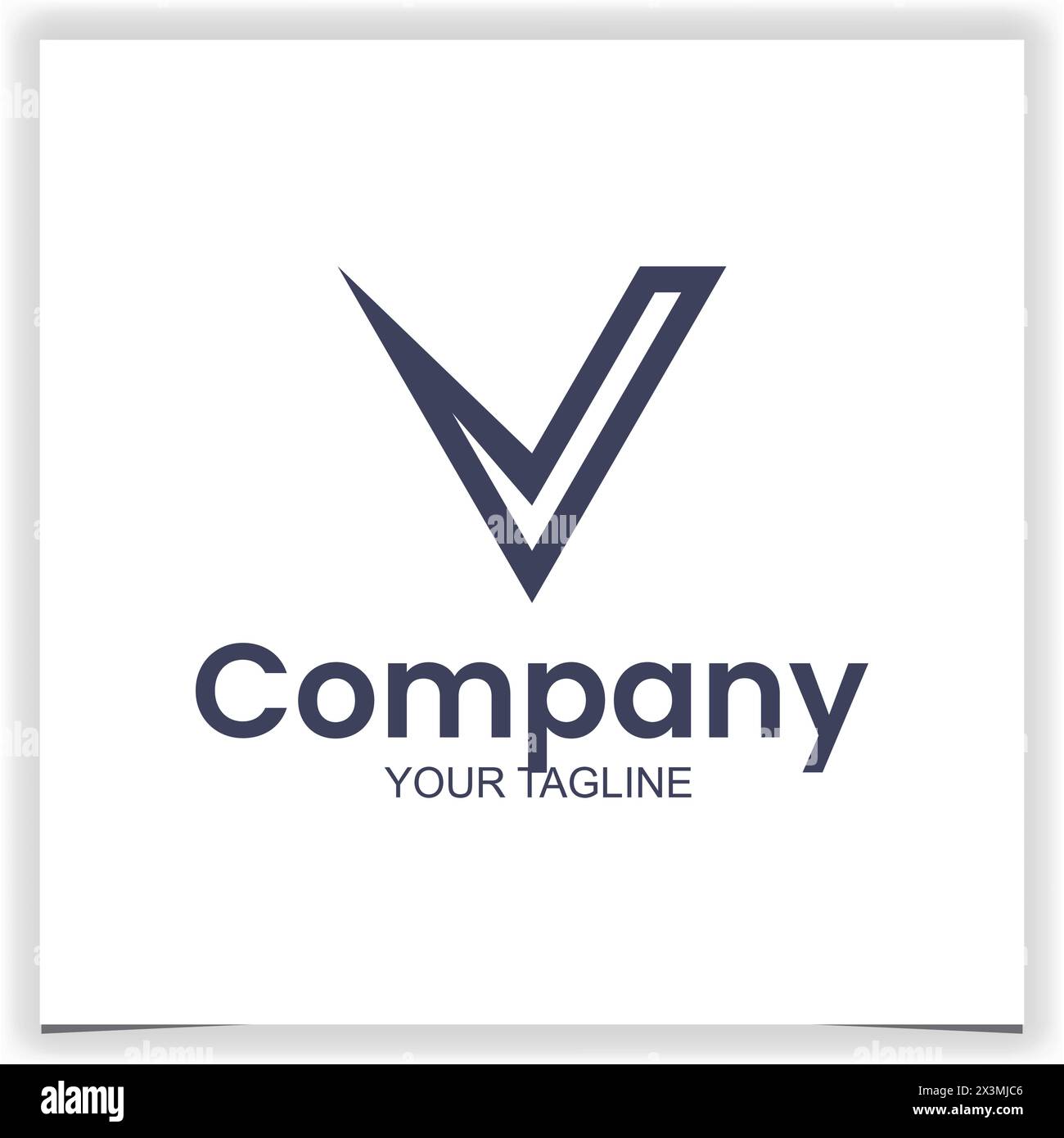 Vector polygonal letter v logo design template Stock Vector Image & Art - Alamy