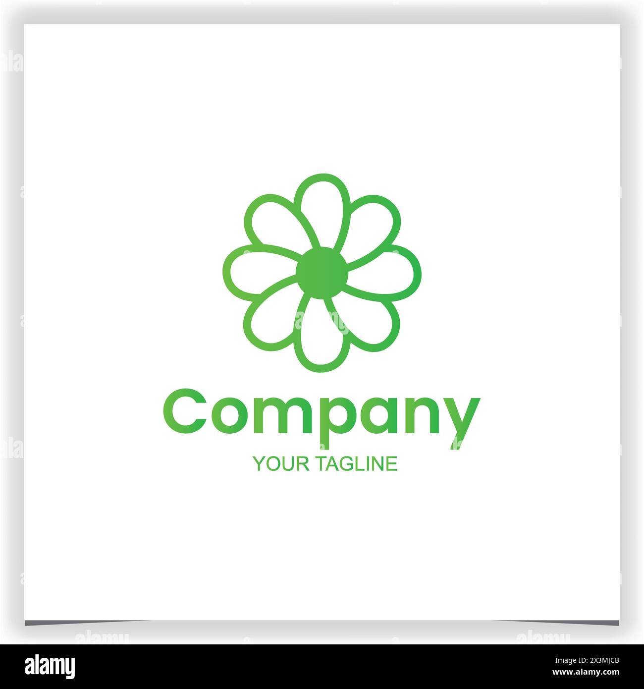 green the shape of a fan logo design template Stock Vector Image & Art ...