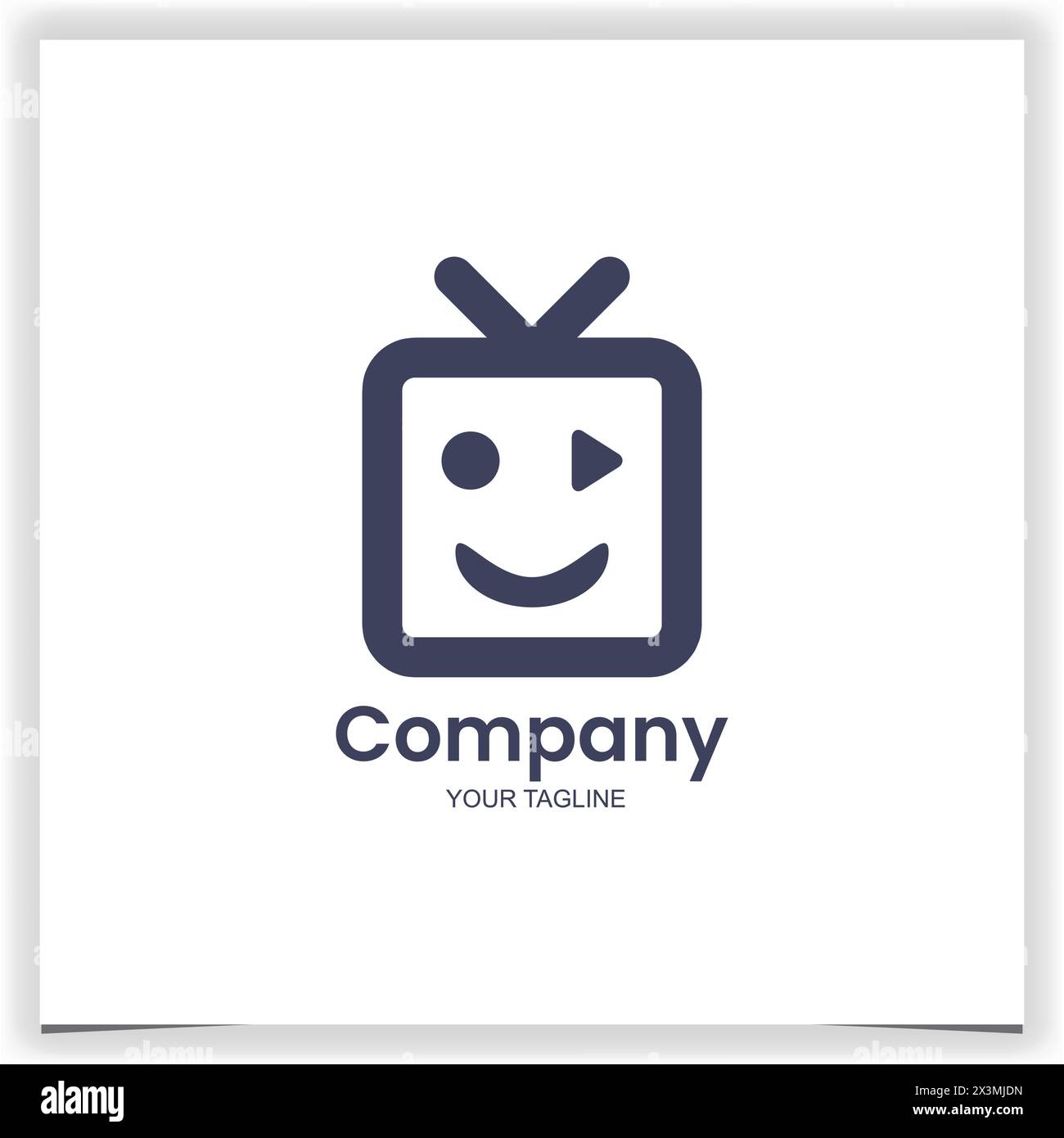 smile tv logo design template Stock Vector Image & Art - Alamy