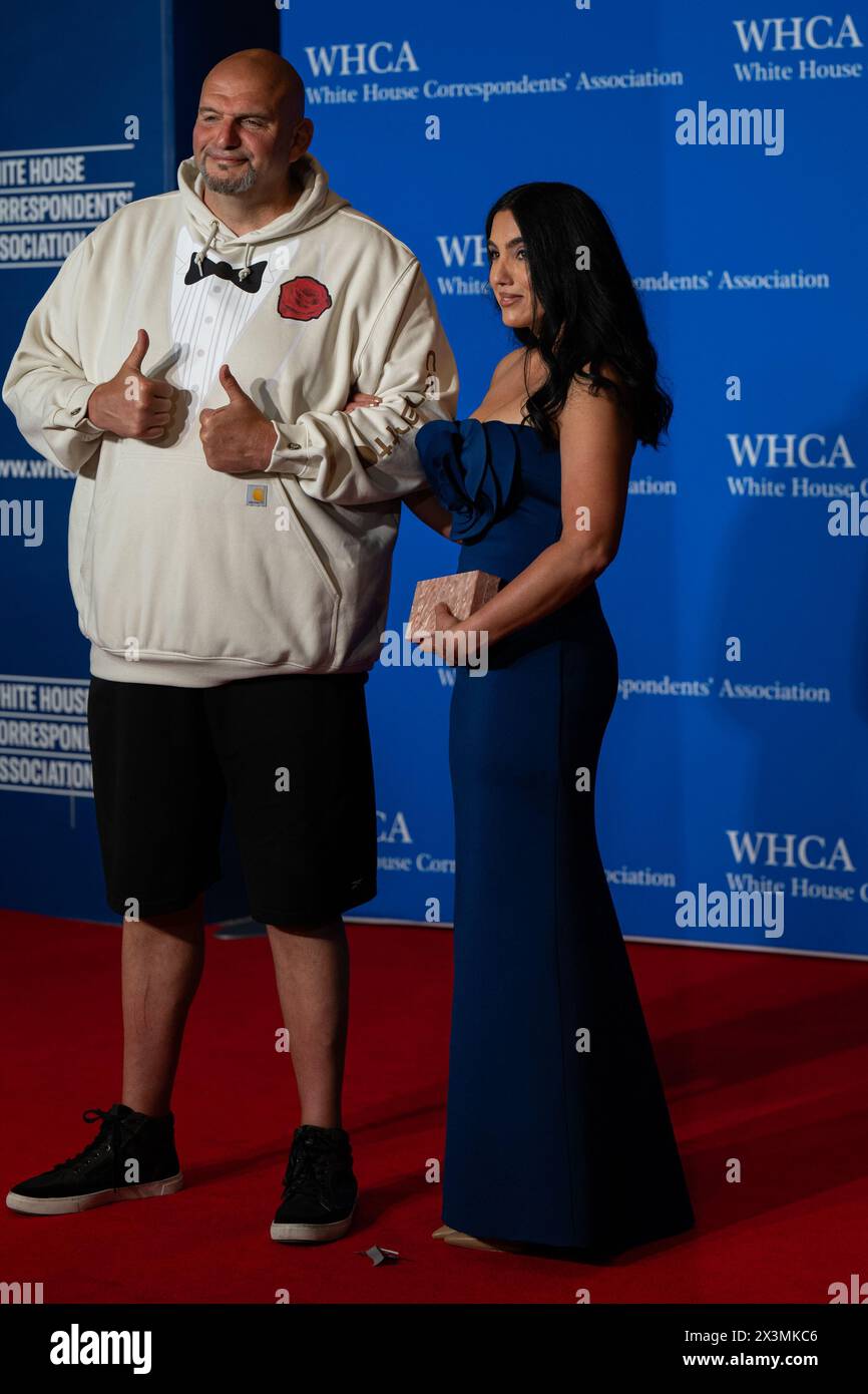 US Senator John Fetterman (D-PA) and wife Gisele Barreto Fetterman ...