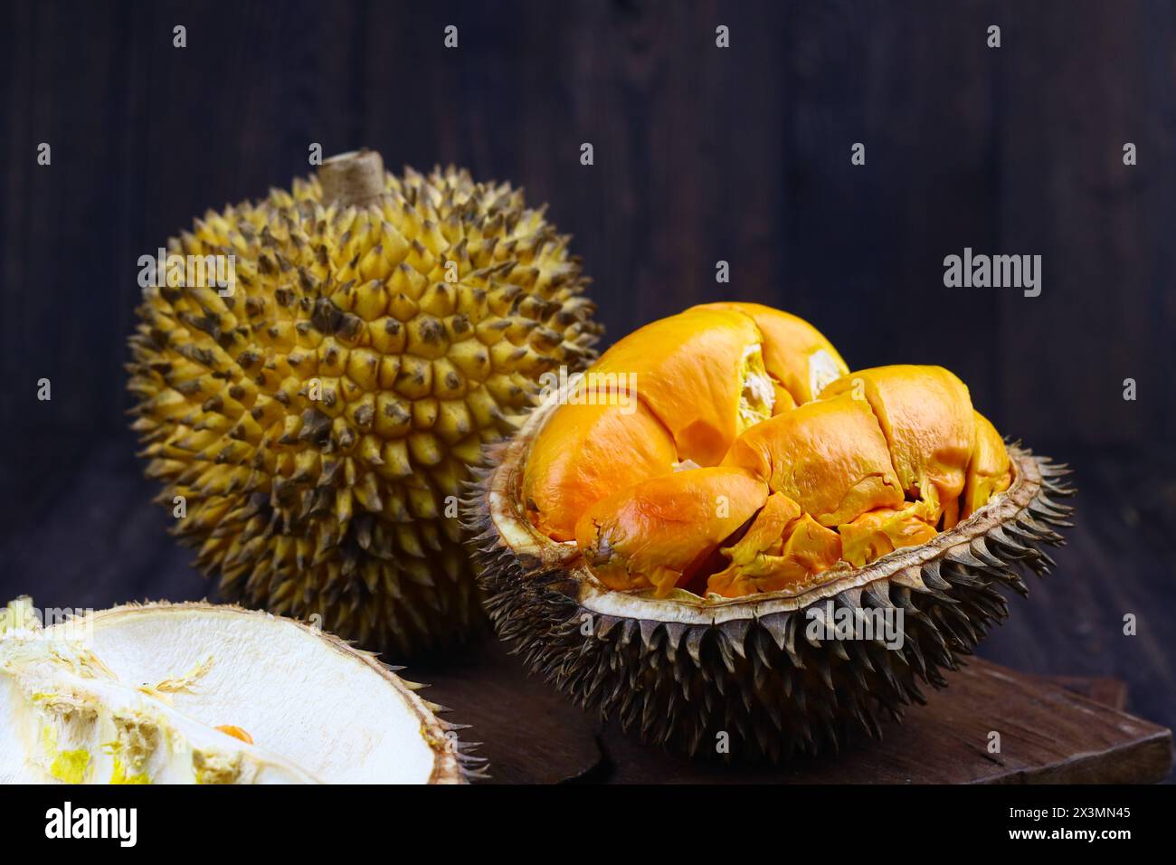 Lai or Elai fruit, one of Borneo endemic fruits. Family with Durian or ...