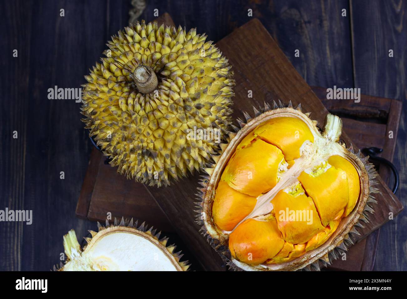 Lai or Elai fruit, one of Borneo endemic fruits. Family with Durian or ...