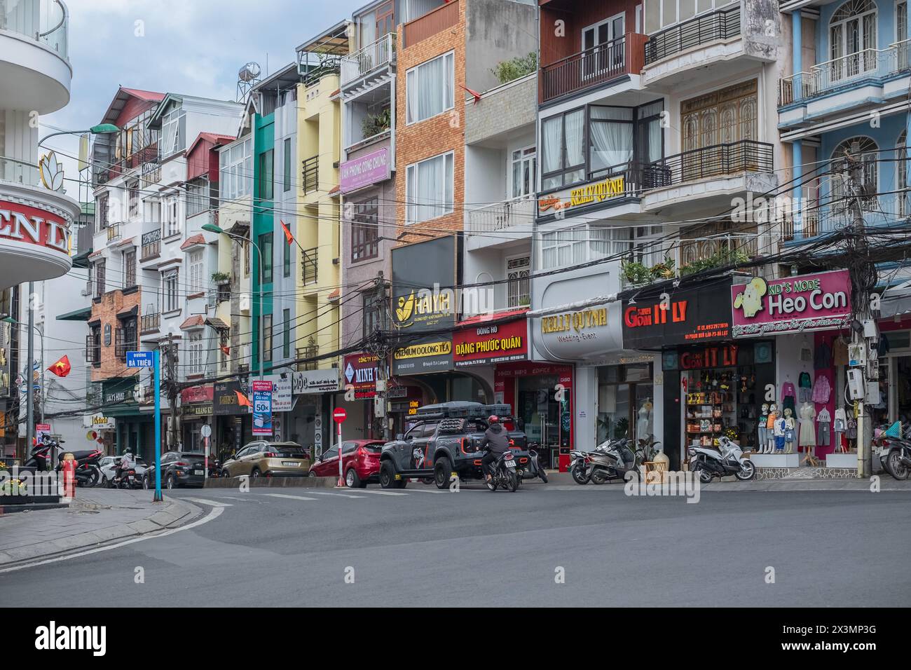 Dalat city center Vietnam. In Vietnam, Da Lat is a popular tourist ...