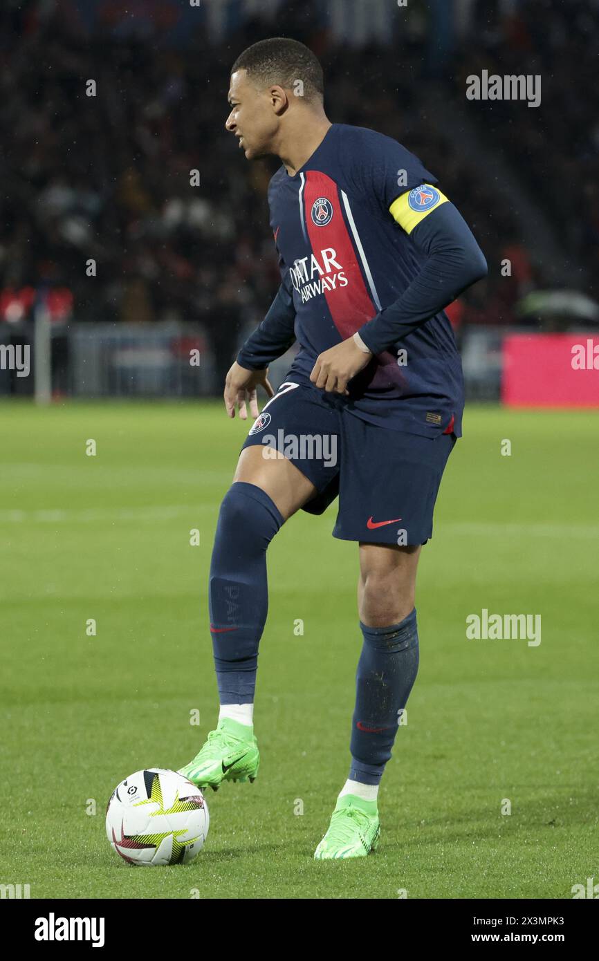 Kylian Mbappe of PSG during the French championship Ligue 1 football ...