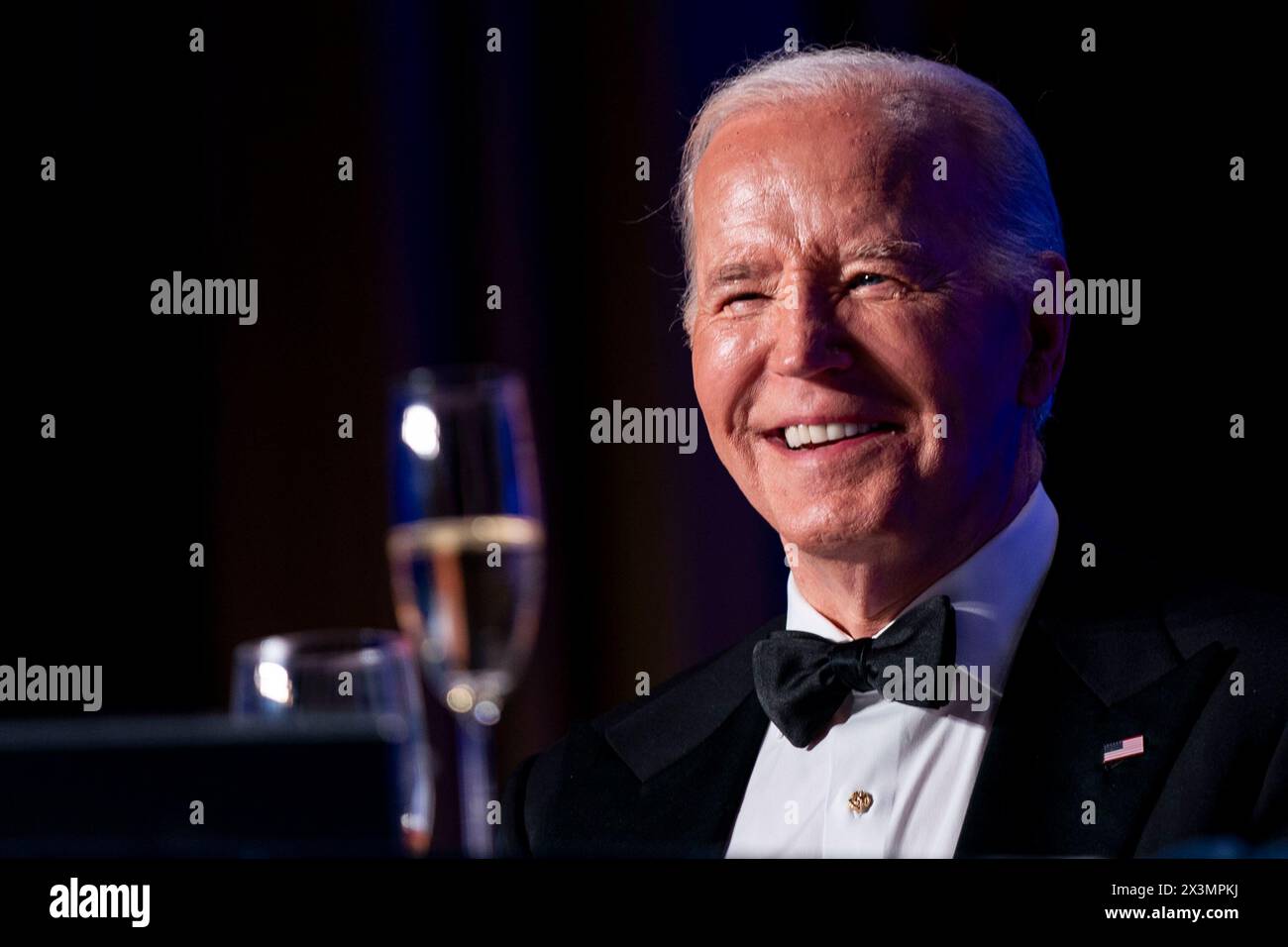 United States President Joe Biden smiles during the White House ...
