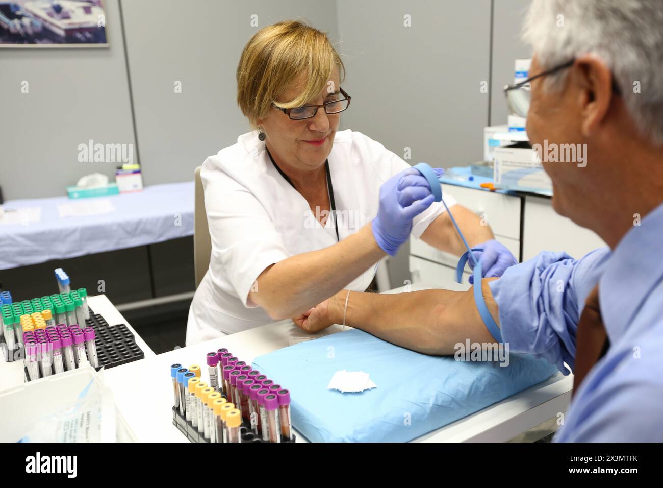 Blood extraction, Onkologikoa Hospital, Oncology Institute, Case Center ...
