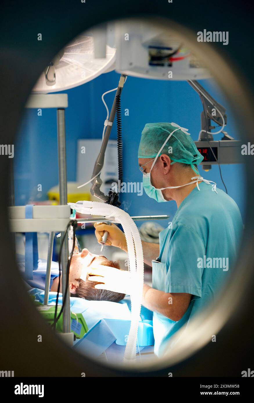 Plastic surgery, operating room, surgical block. Hospital Policlinica ...