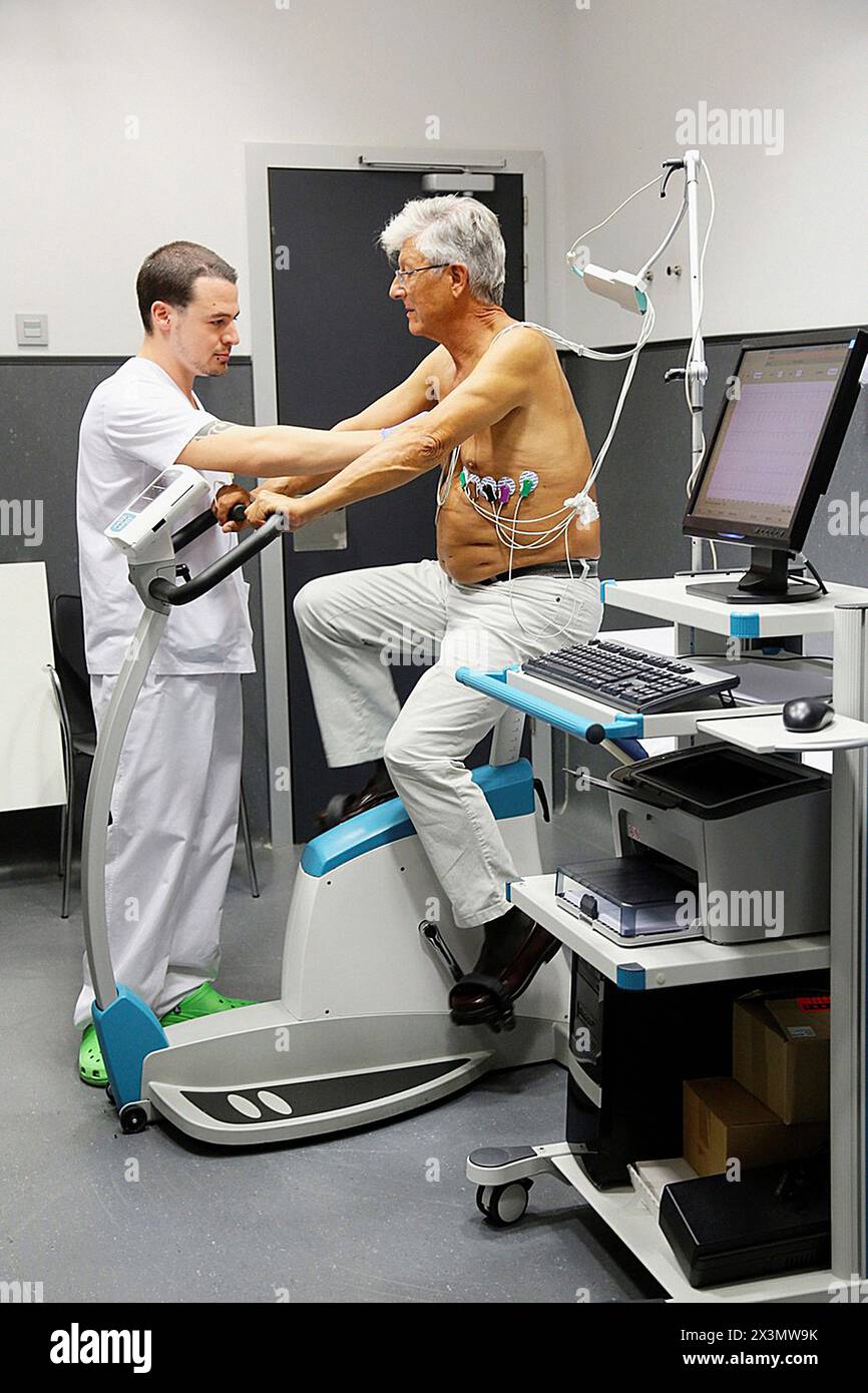 cardiology stress test, Myocardial perfusion scintigraphy in effort ...