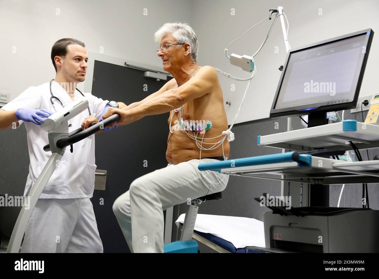 cardiology stress test, Myocardial perfusion scintigraphy in effort ...