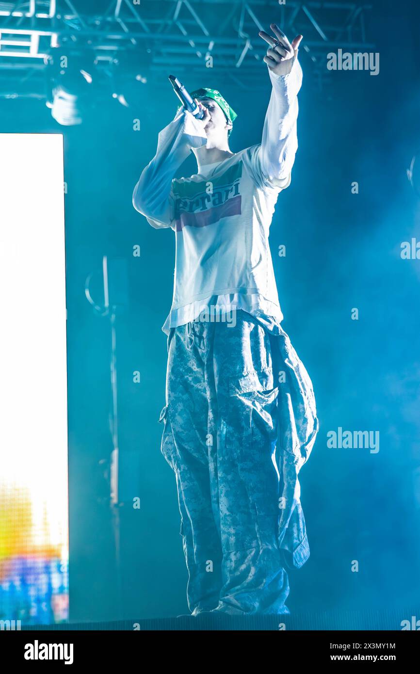 Milan, Italy. 27th Apr, 2024. The Australian musician Charlton Kenneth ...