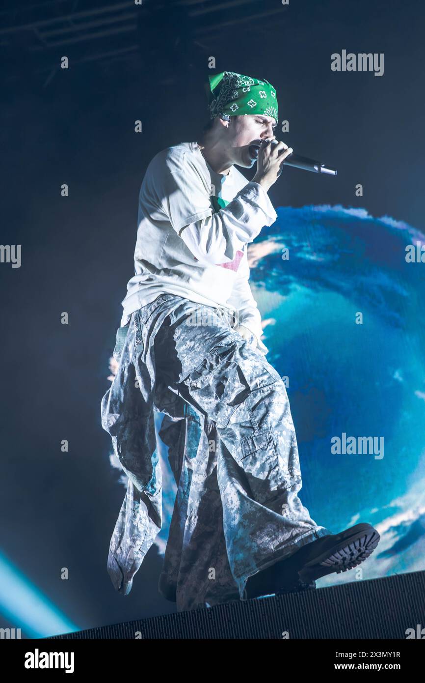 Milan, Italy. 27th Apr, 2024. The Australian musician Charlton Kenneth ...