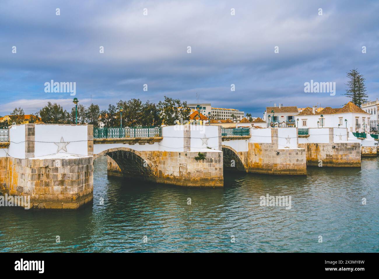 Tavira, Portugal, January 8, 2024. The Roman bridge in Tavira, Portugal ...