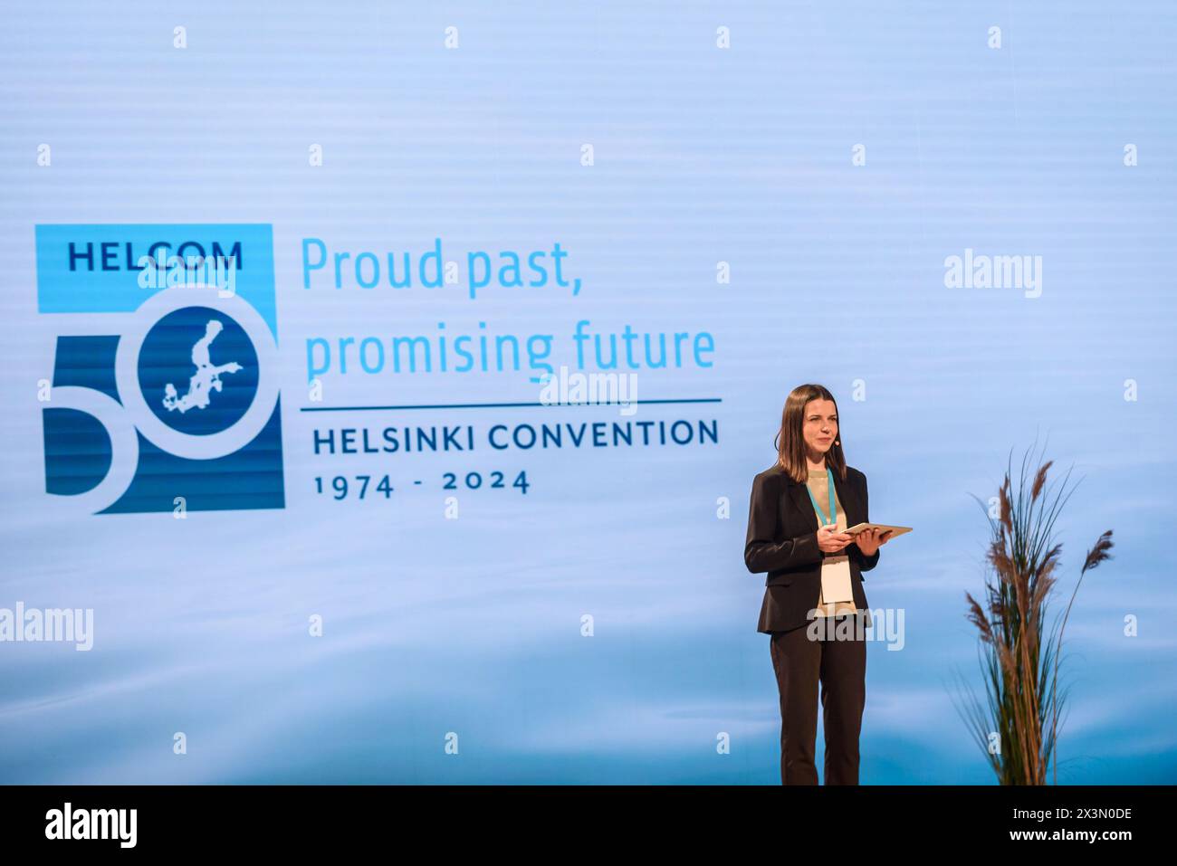 RIGA, LATVIA. 25th April 2024. The 2024 Ministerial Meeting on the Baltic Sea Marine Environment ...