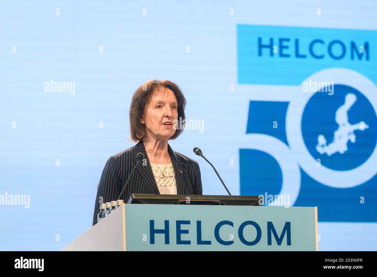 RIGA, LATVIA. 25th April 2024. The 2024 Ministerial Meeting on the Baltic Sea Marine Environment ...