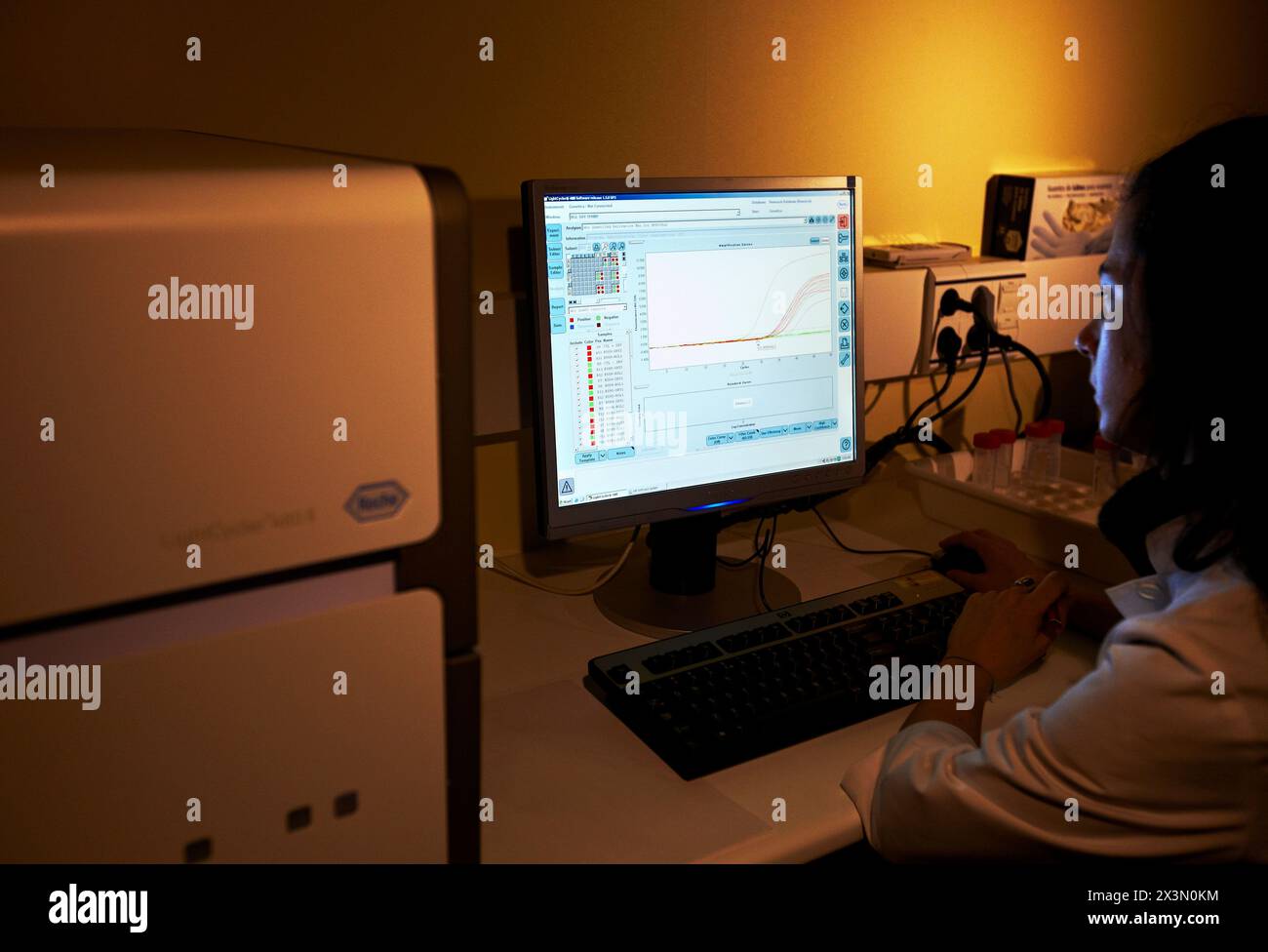 Polymerase Change Reaction (PCR), analysis of DNA, Laboratory of ...