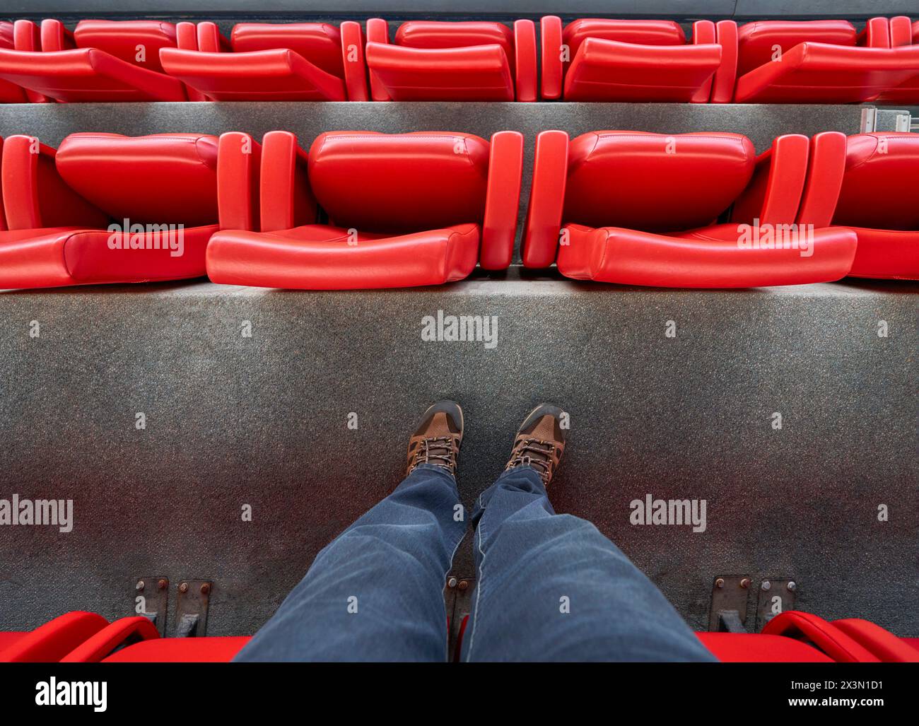 At the VIP tribune at De Kuip arena - the official playgrounds of FC ...