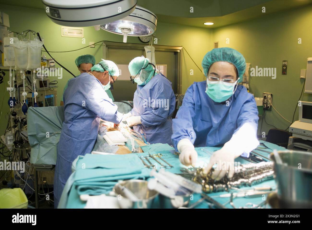 Cardiac surgery, operation room, Hospital Stock Photo - Alamy