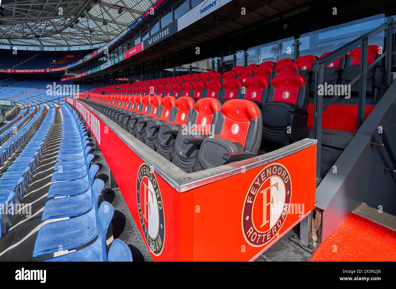 At the VIP tribune at De Kuip arena - the official playgrounds of FC ...