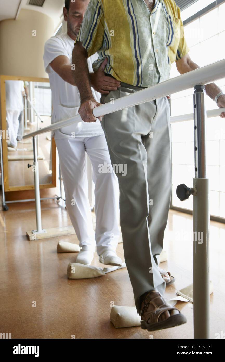 Stroke rehabilitation, parallel bars for coordination exercises ...