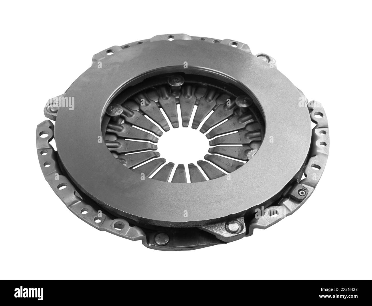 Car engine clutch isolated on white background Stock Photo - Alamy