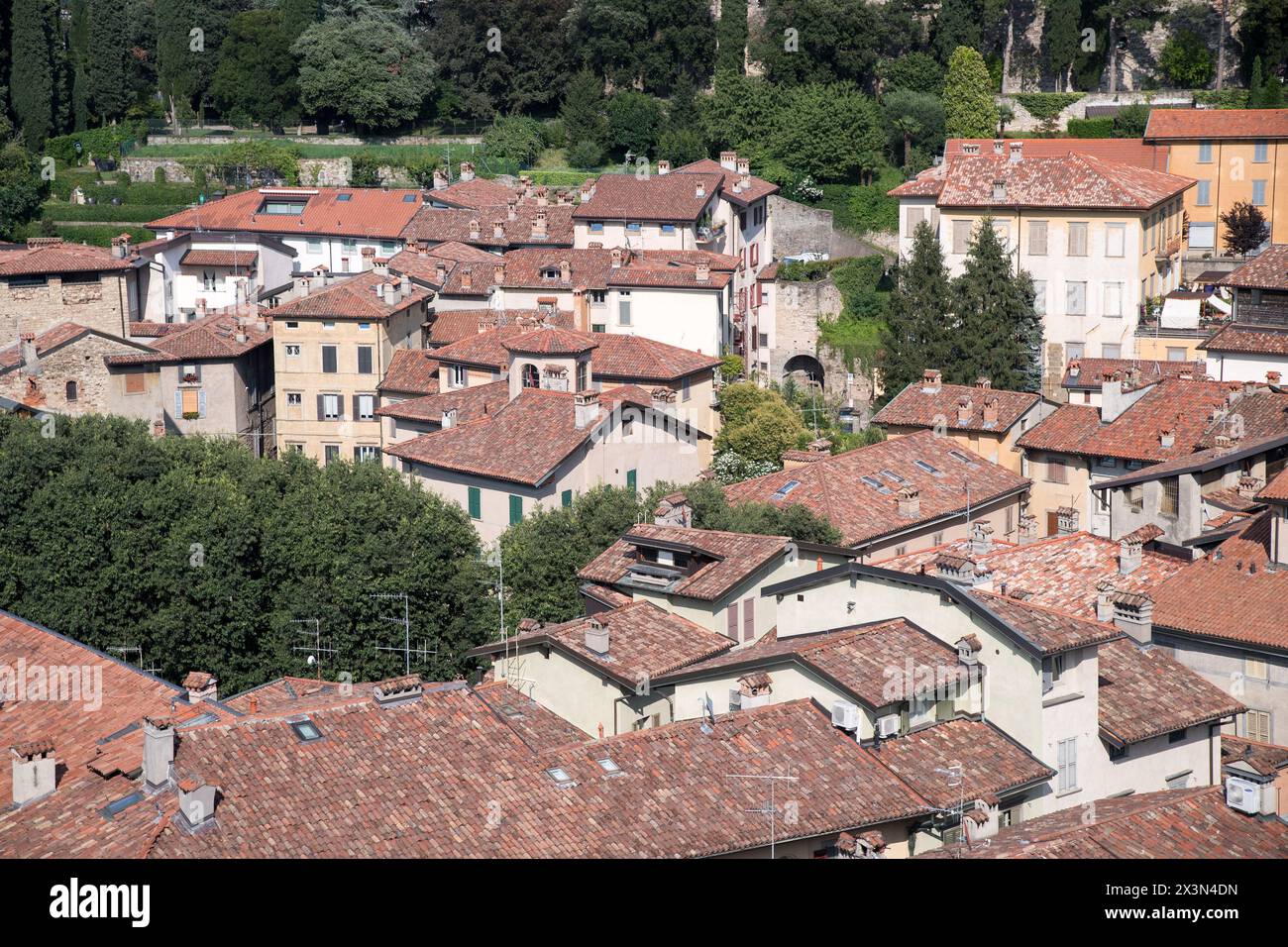 Historic centre called Bergamo Upper City in Bergamo, Province of ...