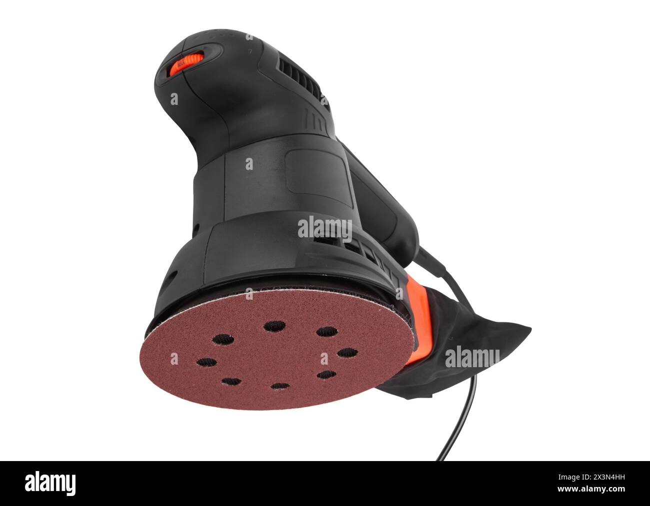 Electric sander tool isolated on white background Stock Photo - Alamy