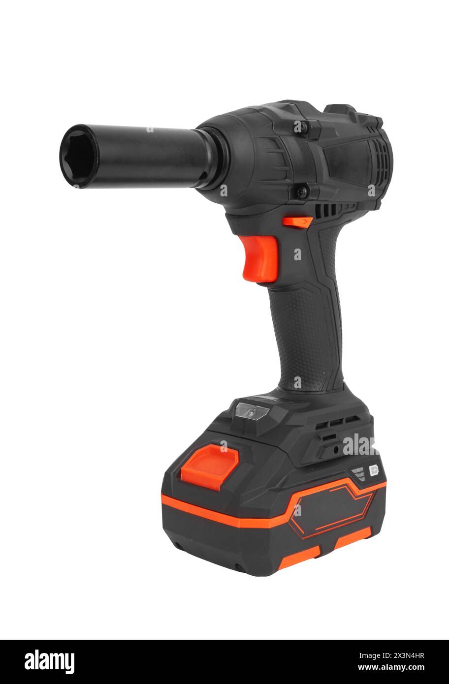 Electric impact wrench isolated on white background Stock Photo - Alamy