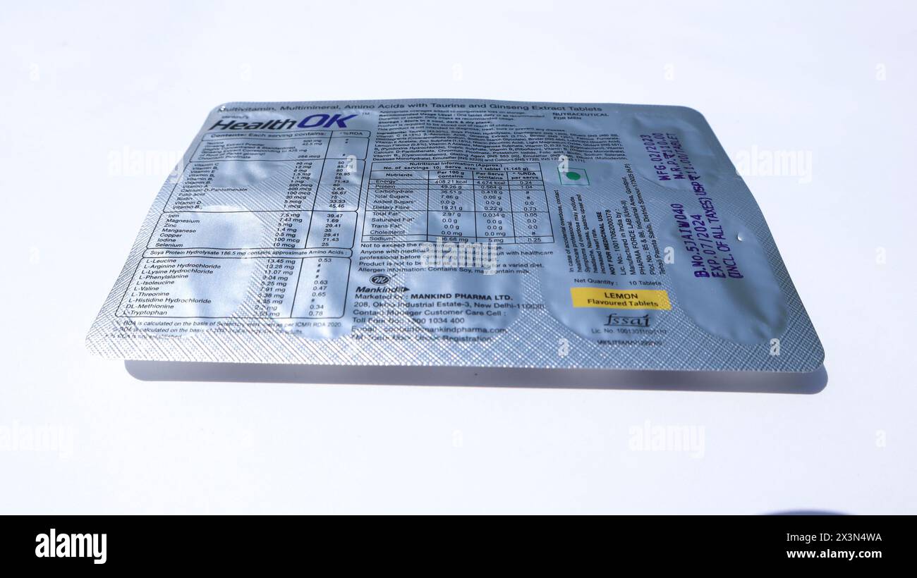 Health OK tablet is Multivitamin and Multimineral Capsules in strip of ...