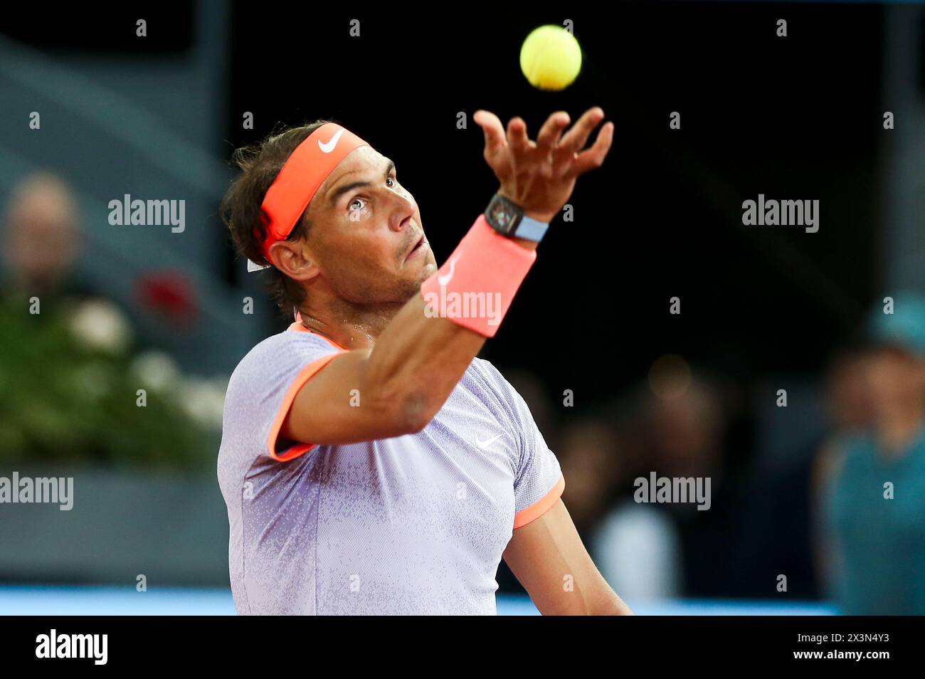 Rafael Nadal (Spanien) beim Mutua Madrid Open 2024 Tennis Turnier im ...