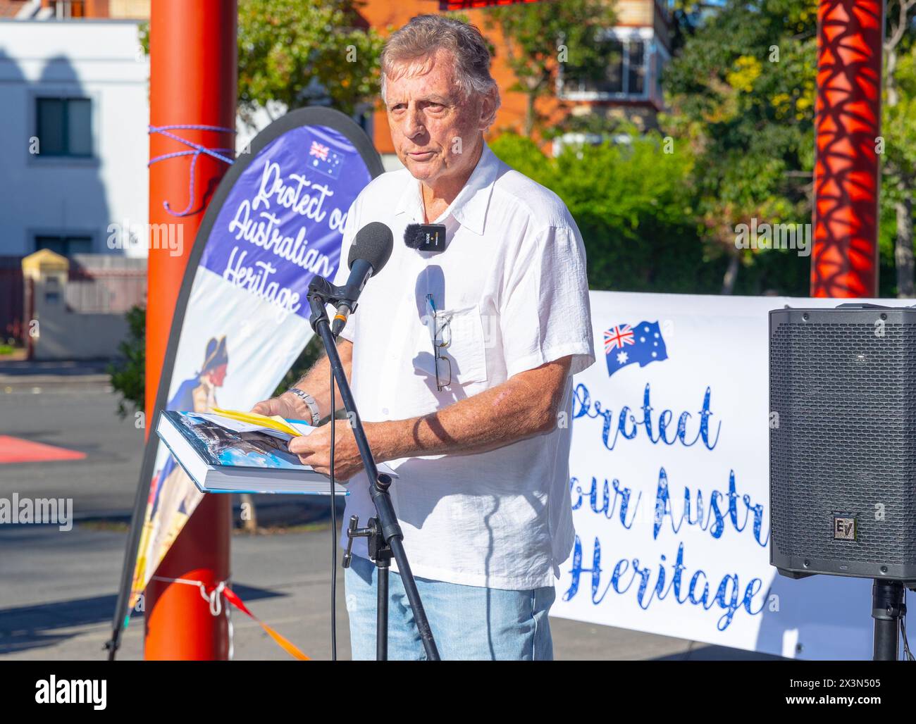 Sydney, Australia. 28 Apr 2024. To commemorate the arrival of Captain ...