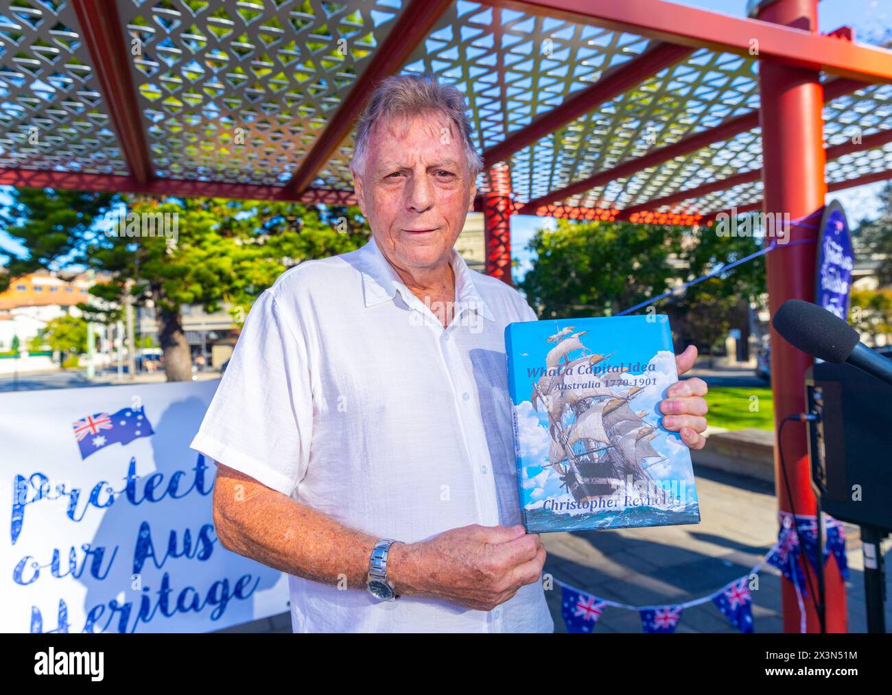 Sydney, Australia. 28 Apr 2024. To commemorate the arrival of Captain ...