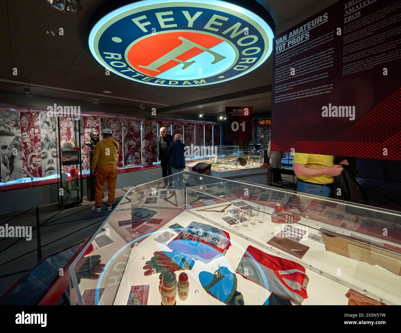 At the exposition of the museum at De Kuip arena - the official ...