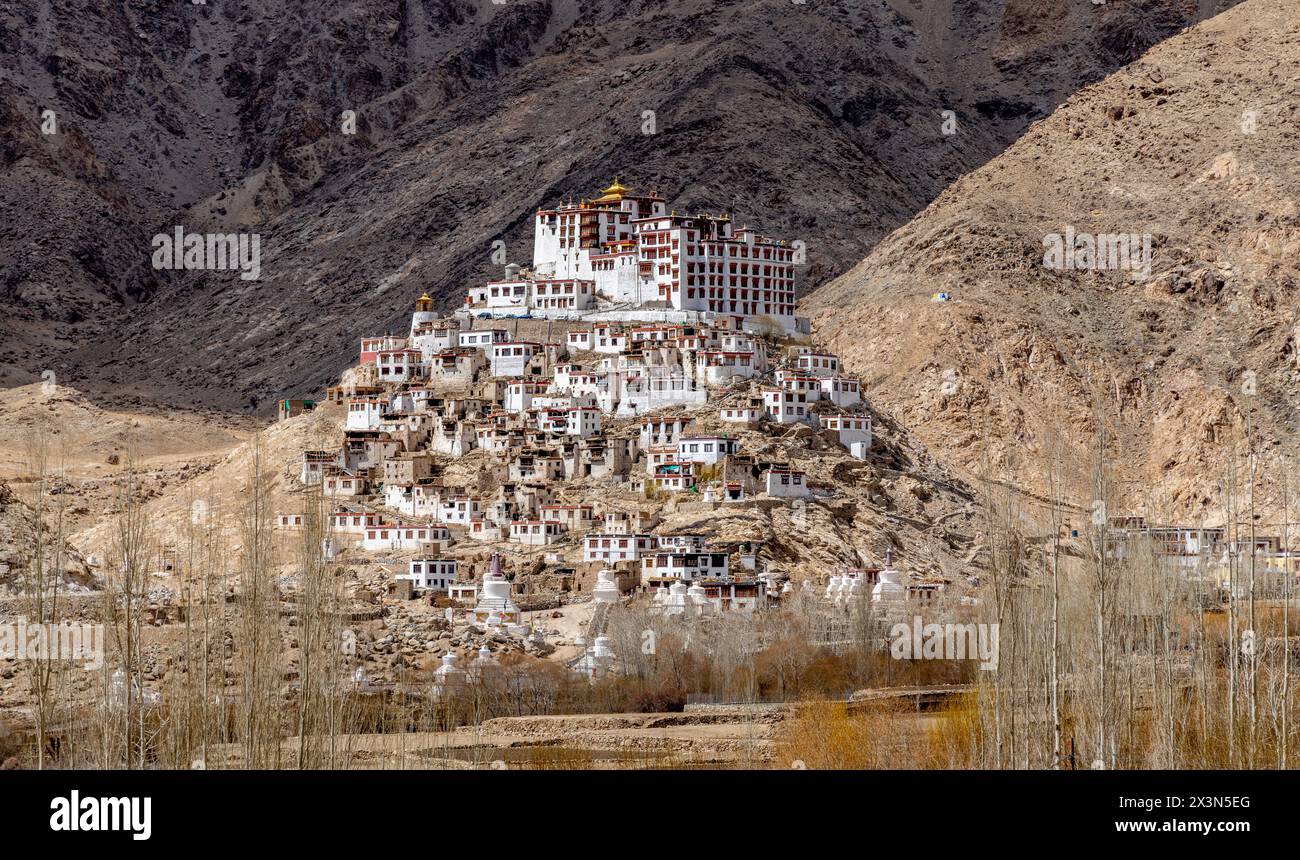 Landmark Chemrey Buddhist Monastery in the Ladakh region of northern ...