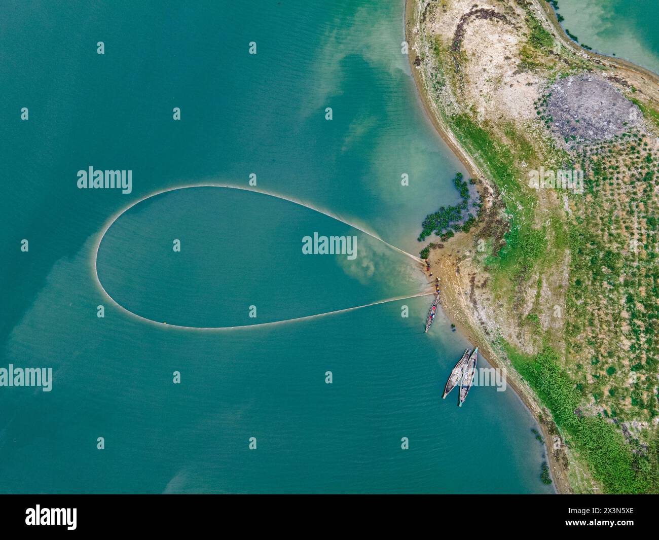 Aerial view of islands in Kaptai Lake in Rangamati of Chittagong in ...