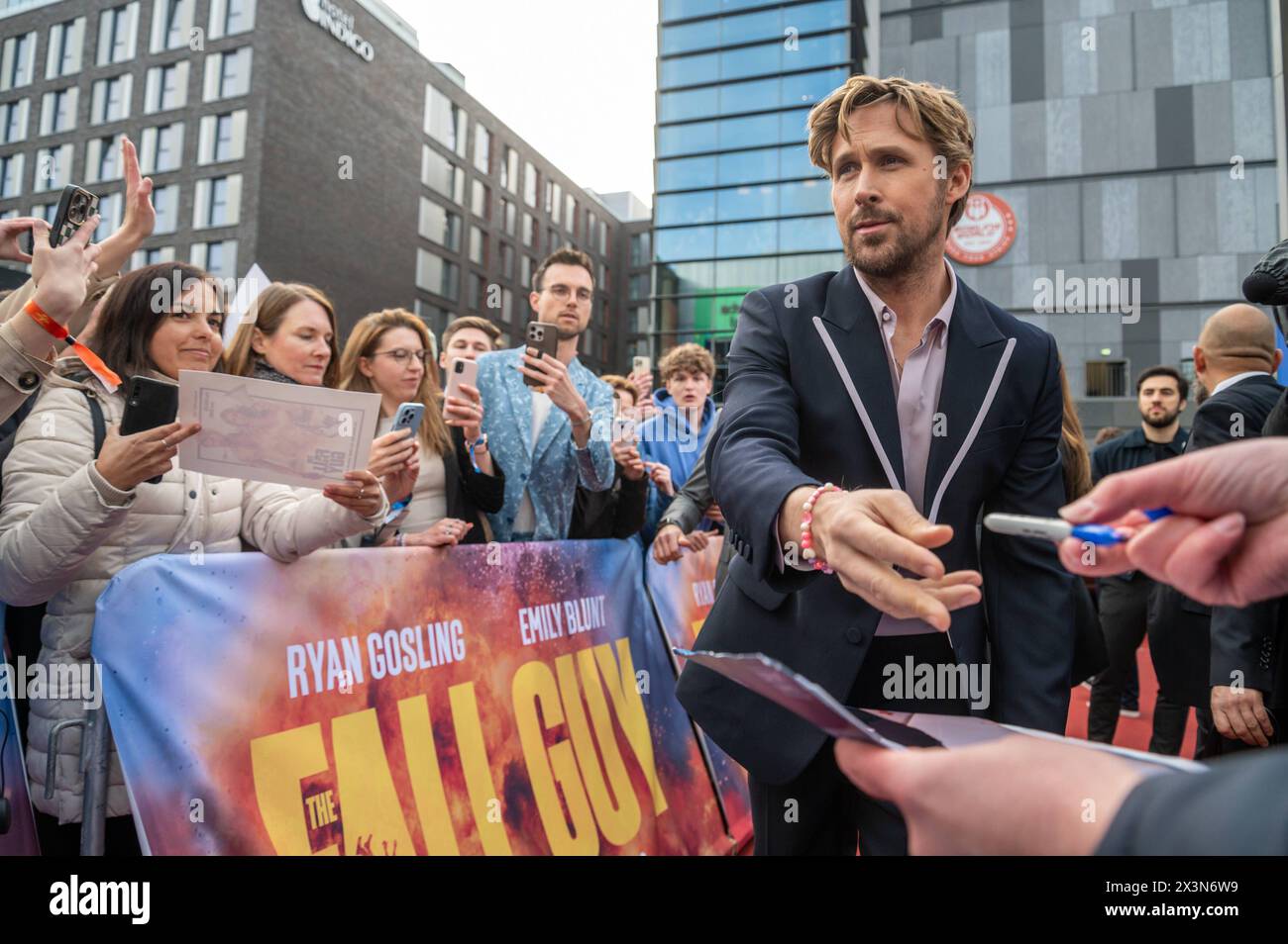 Ryan Gosling bei der Ankunft zur Europapremiere dem Films The Fall Guy ...