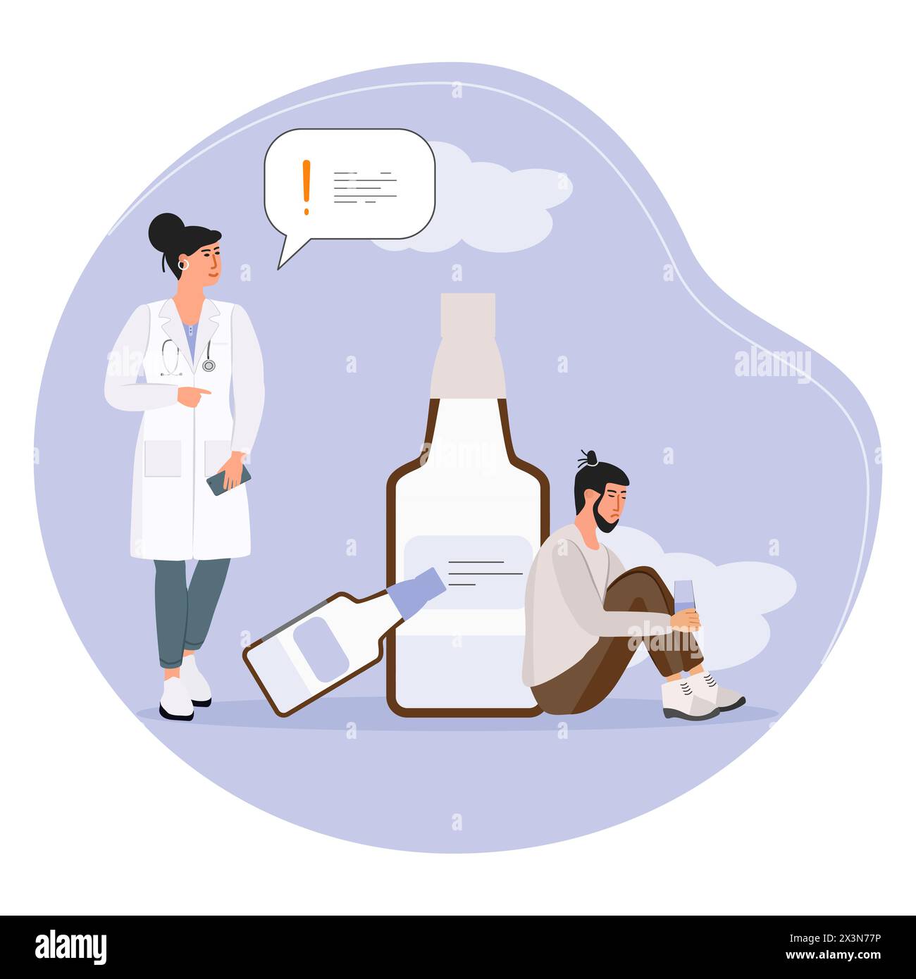 Doctor drinking alcohol Cut Out Stock Images & Pictures - Alamy