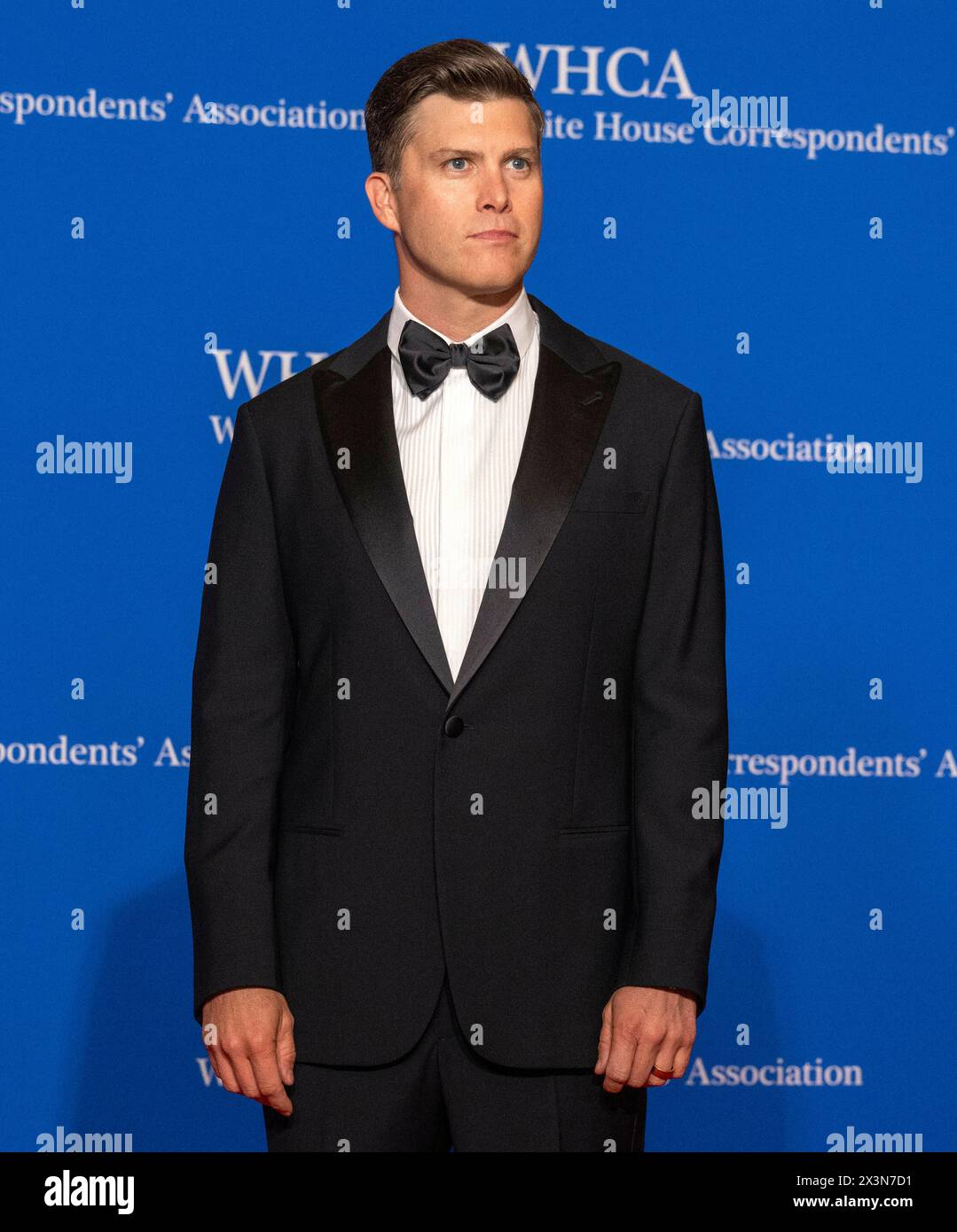 Washington, DC. 27th Apr, 2024. Comedian Colin Jost arrives for the ...