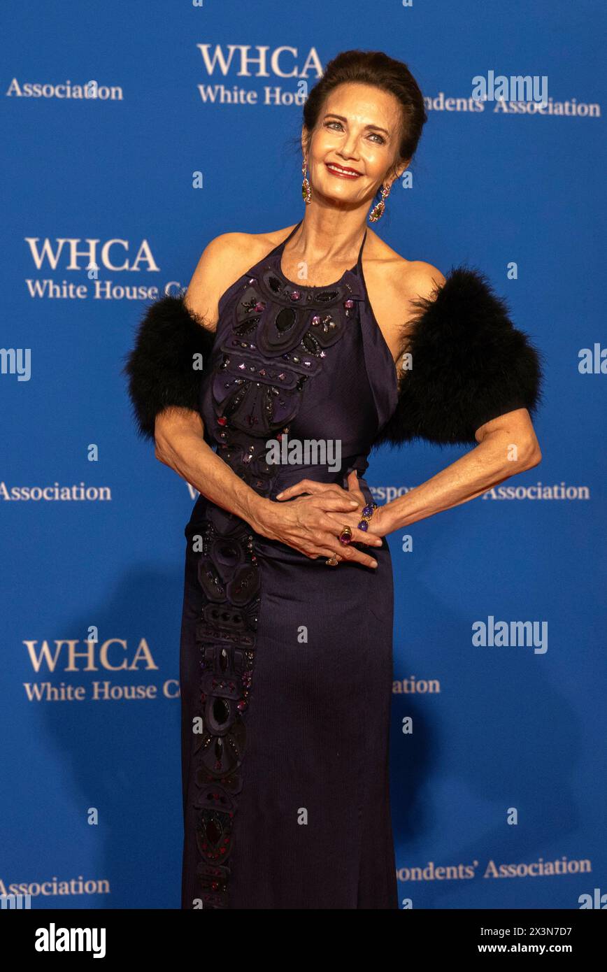 Washington, DC. 27th Apr, 2024. Lynda Carter arrives for the 2024 White ...