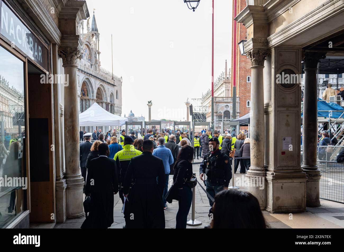 News - Visit of Holy Father Pope Francis to Venice. St. Mark s Square ...