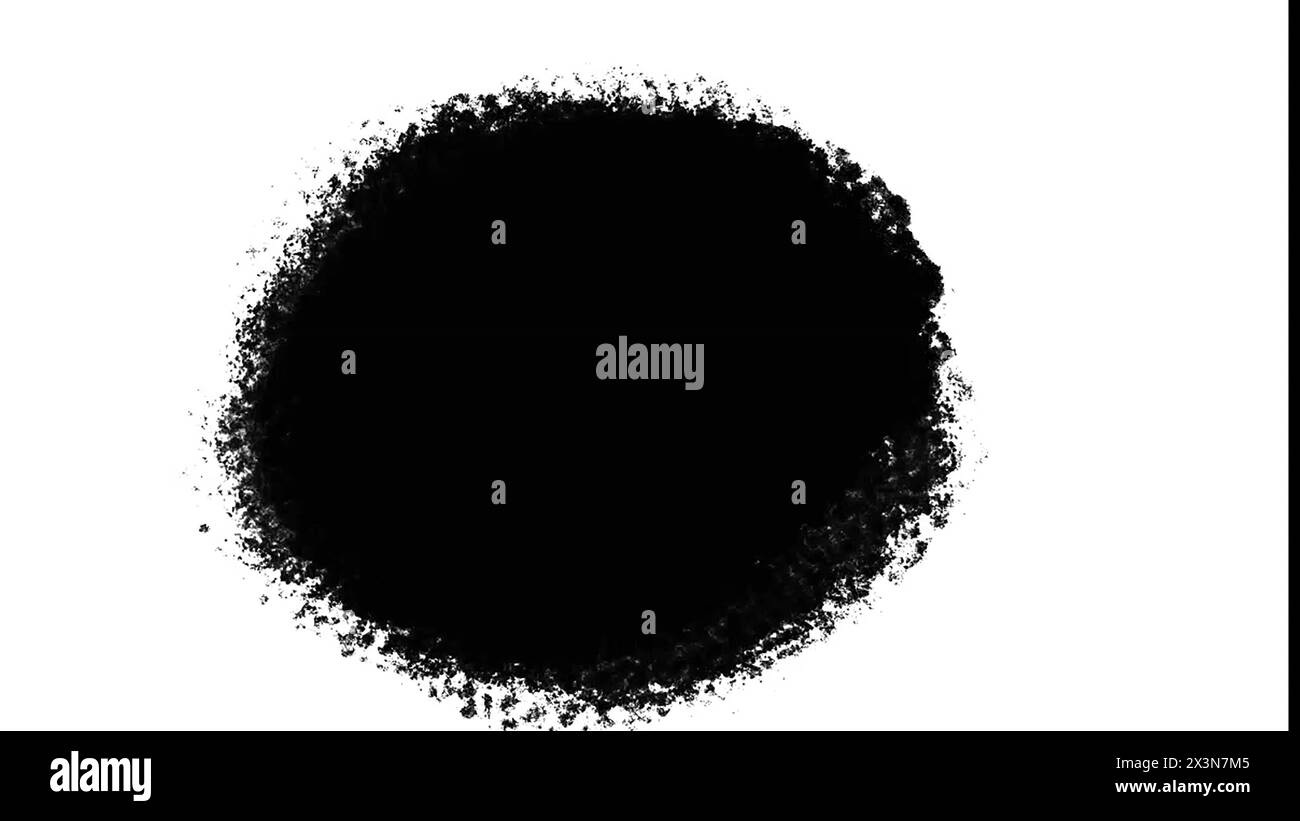 Drawn spots outline the screen editing transition 3d render Stock Photo ...