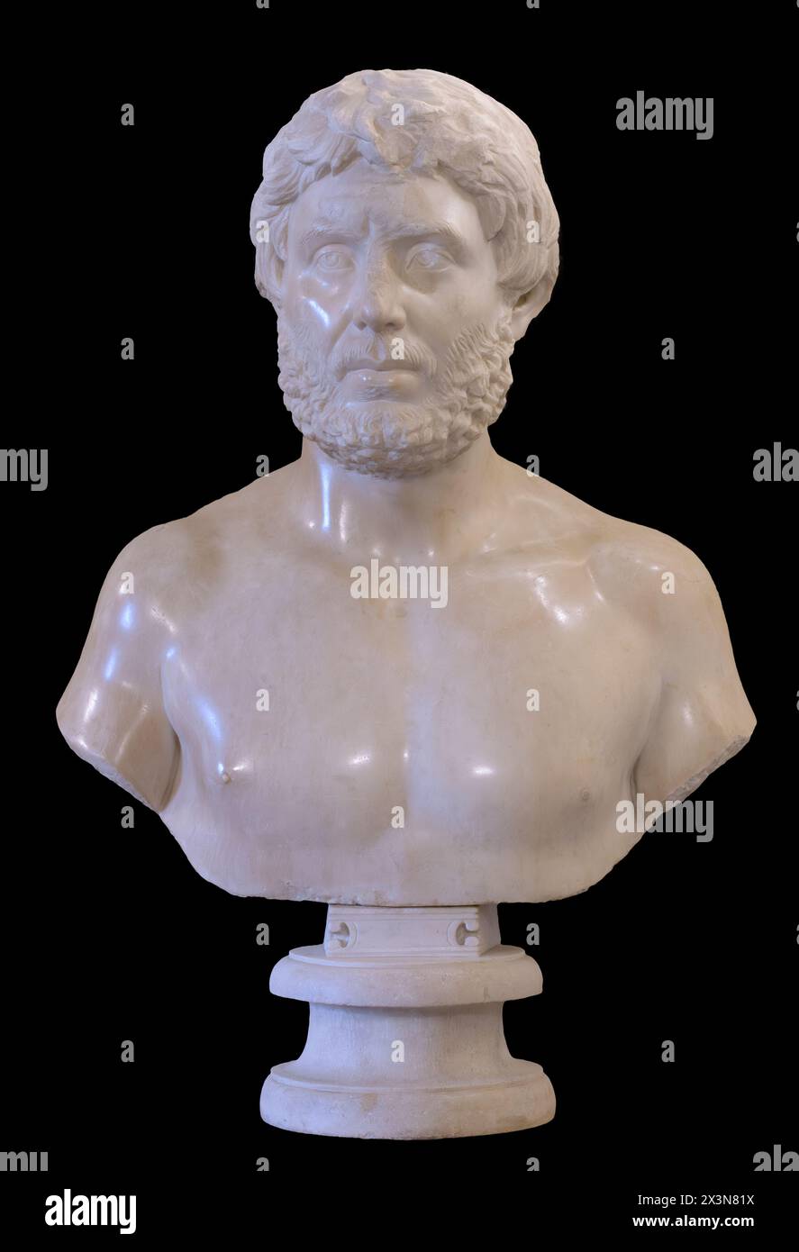 Male portrait bust Ancient Roman. Rome, Italy Stock Photo - Alamy