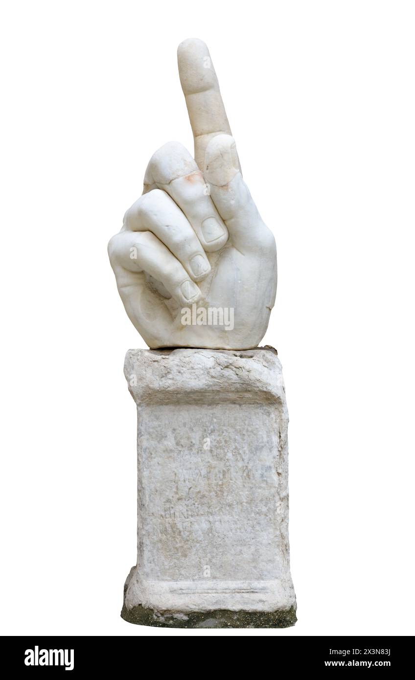 Colossal statue of Constantine: right hand of the Colossus of ...