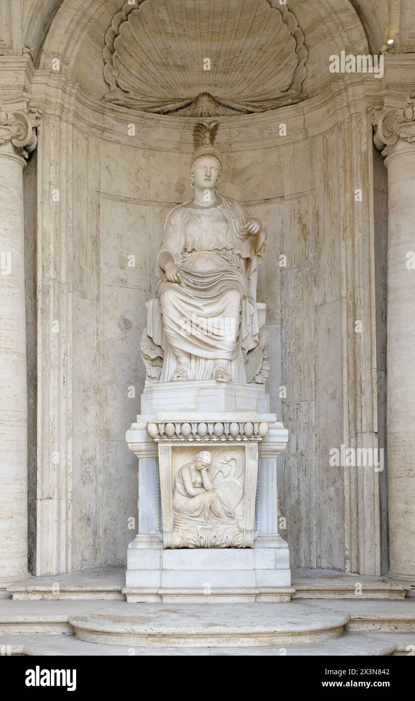 Colossal Statue of Sitting Rome: “Cesi Roma” Hadrianic period. Rome ...