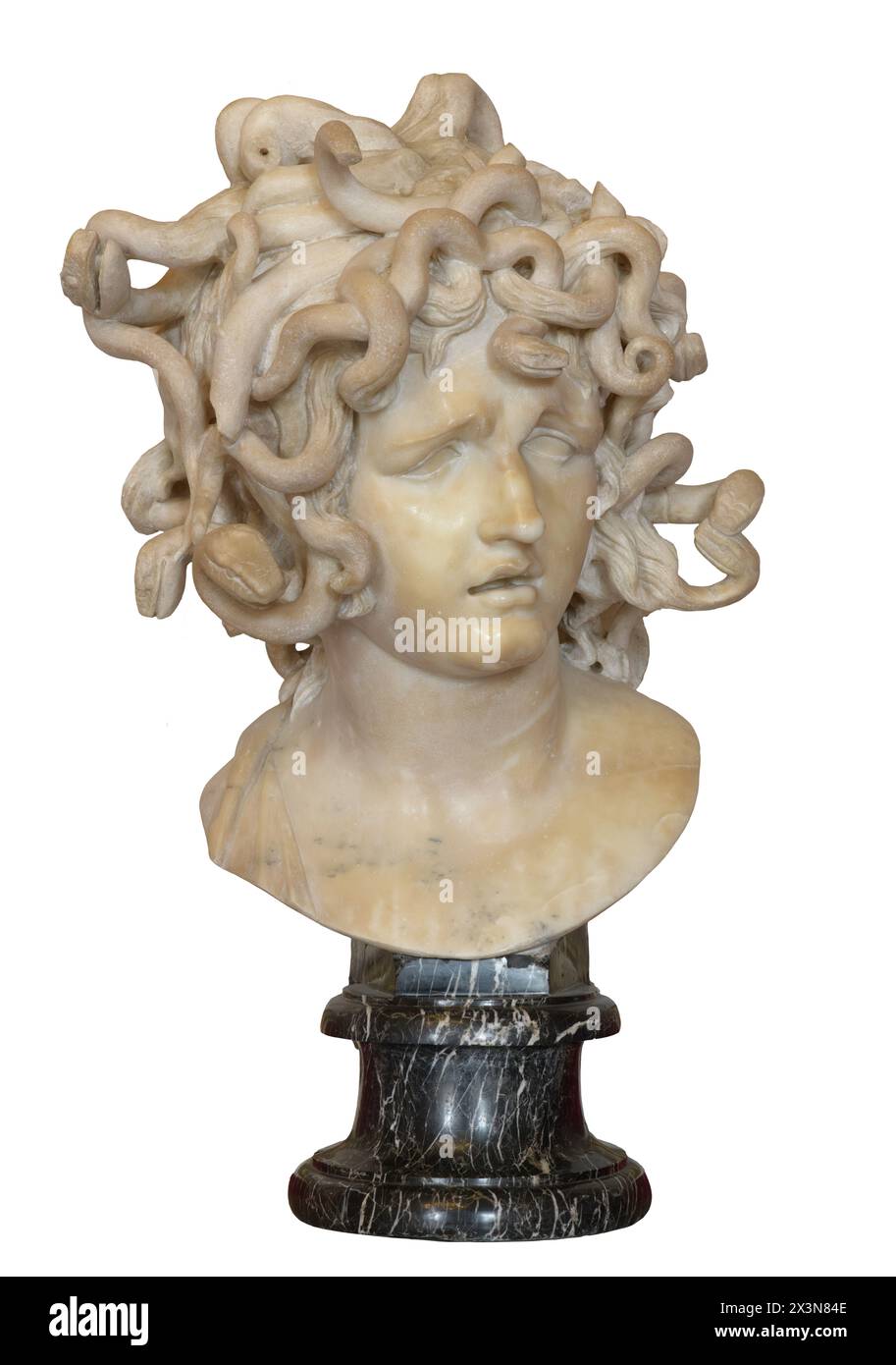 Medusa by Bernini. Marble sculpture of the eponymous character from the ...