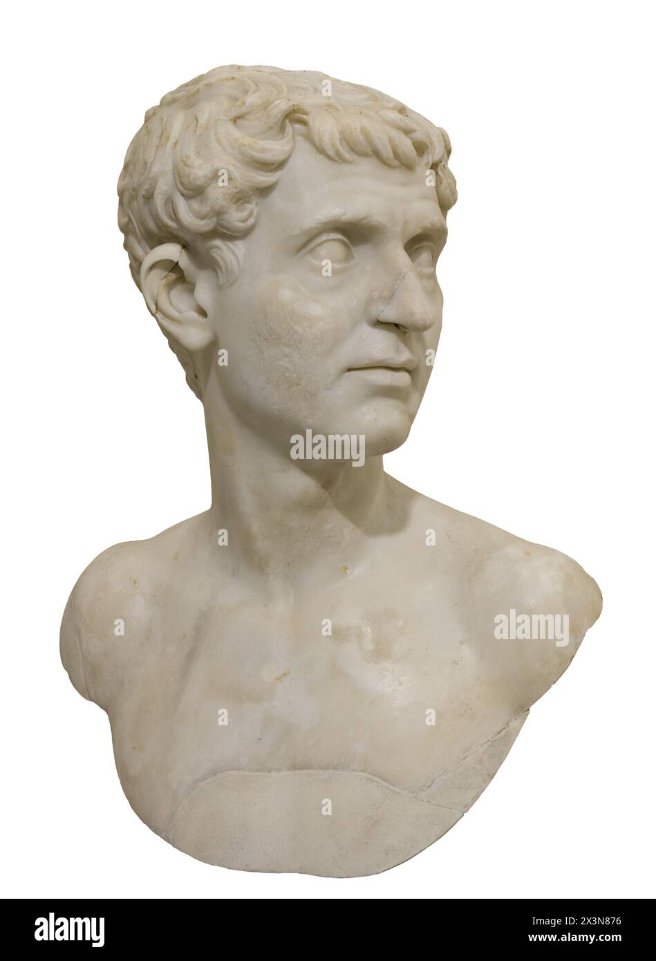 Male portrait bust Ancient Roman. Rome, Italy Stock Photo - Alamy