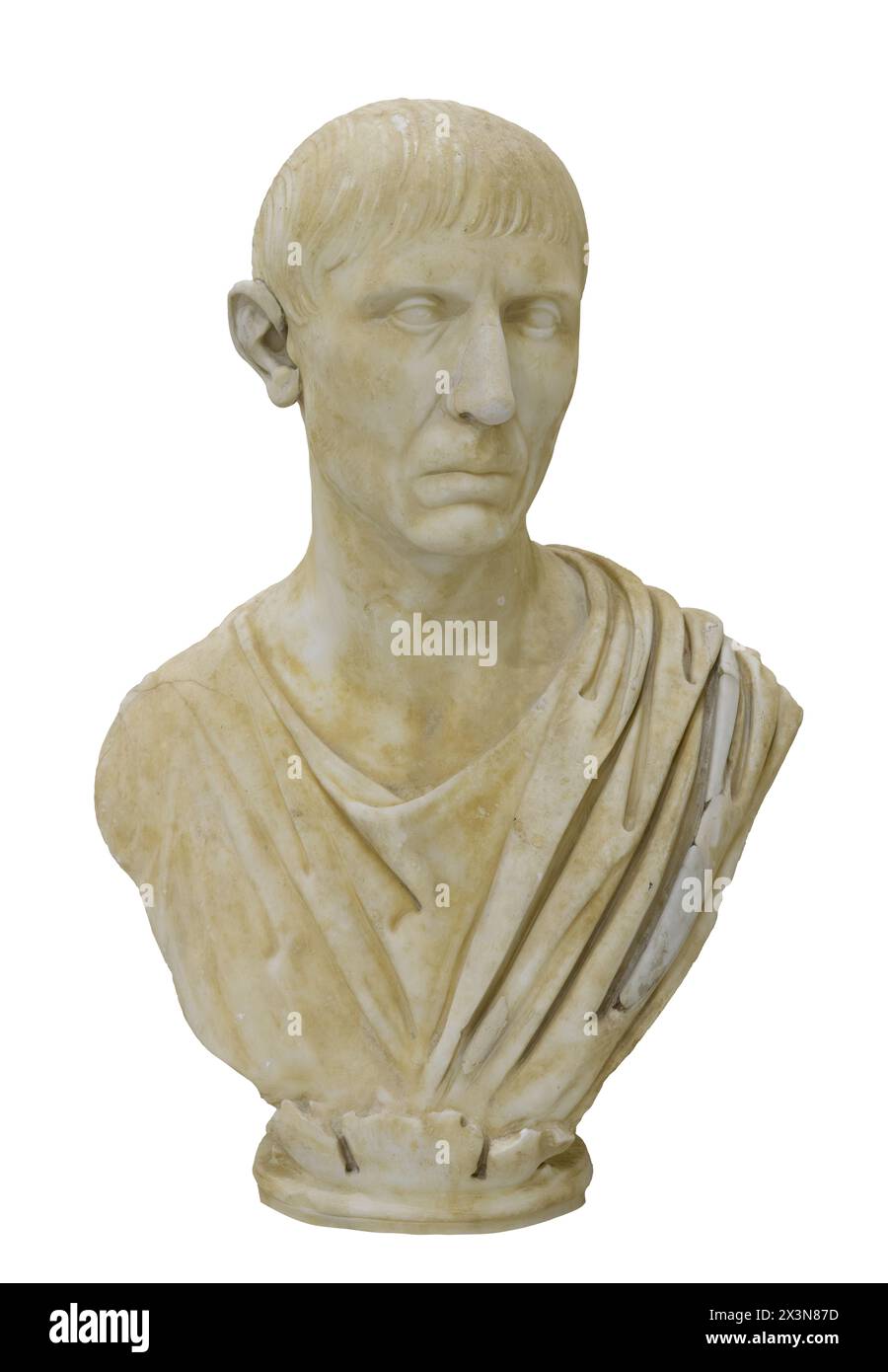 Male portrait bust Ancient Roman. Rome, Italy Stock Photo - Alamy