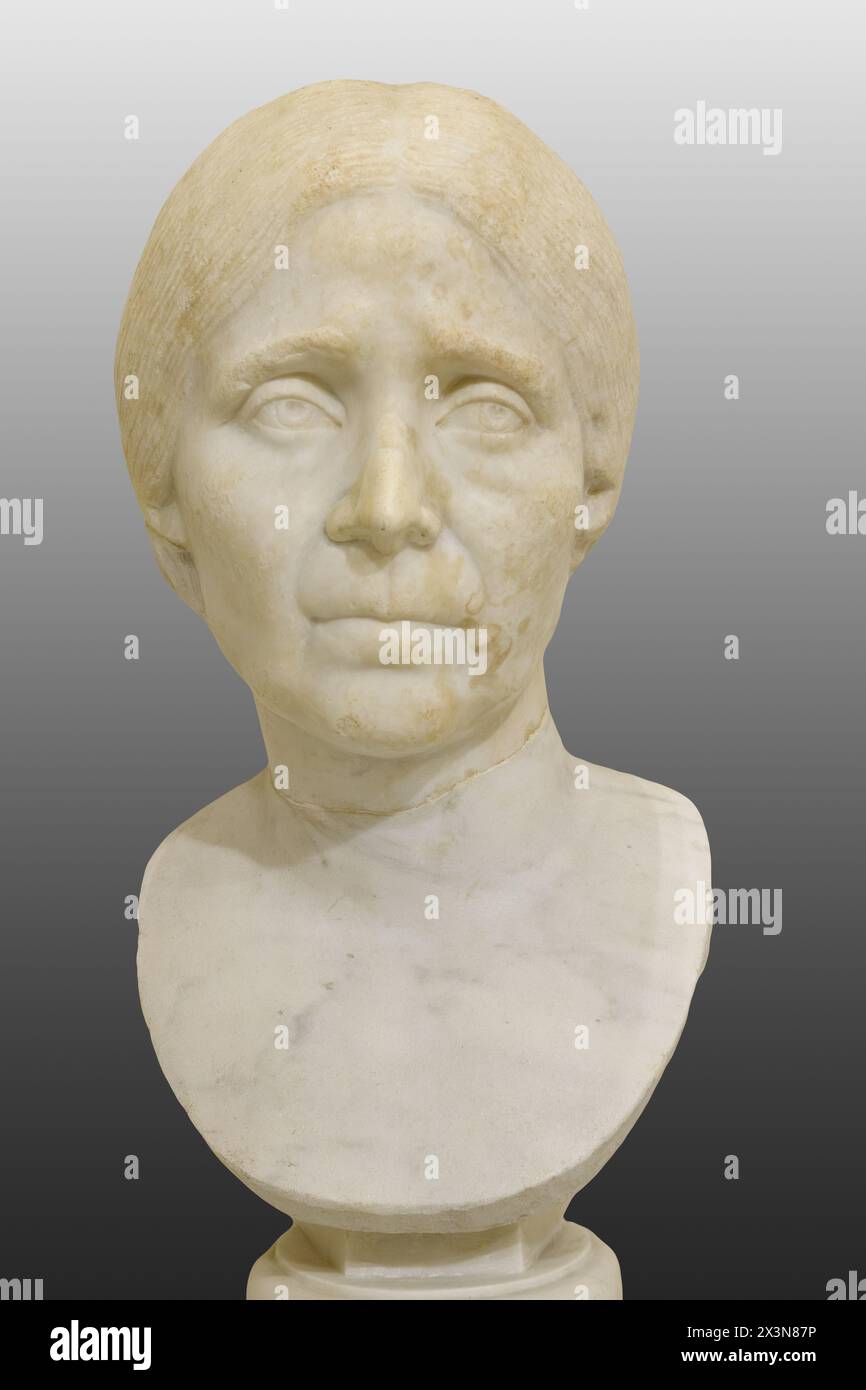 Ancient Roman portrait bust of older woman. Rome, Italy Stock Photo - Alamy