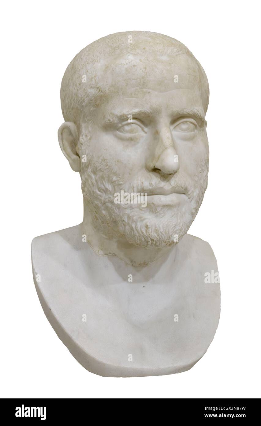 Male portrait bust Ancient Roman. Rome, Italy Stock Photo - Alamy